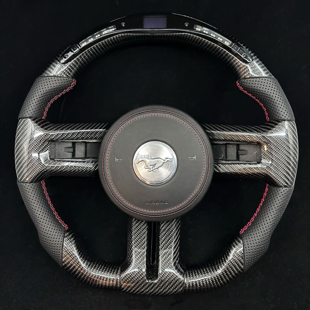 2010-2014 Ford S197 Mustang Carbon Fiber Steering Wheel – Destroyed Kustoms