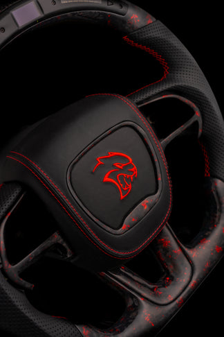 2015-24 Dodge Challenger Hellcat Kustom Steering Wheel – Destroyed Kustoms